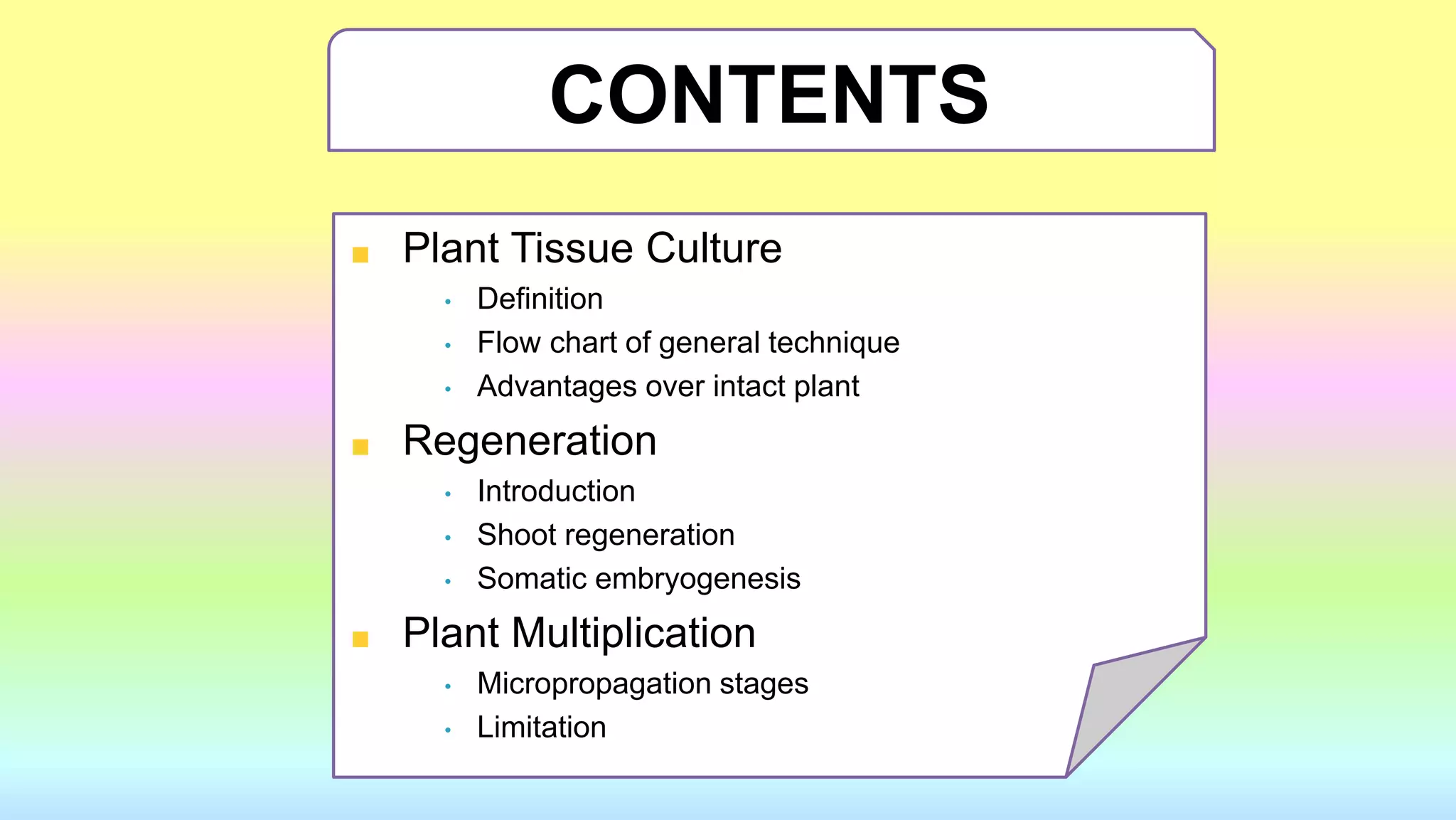 Introduction to: Plant Tissue Culture | PPTX