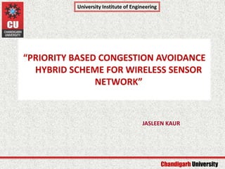 Priority Based Congestion Avoidance Hybrid Scheme published in IEEE | PPT