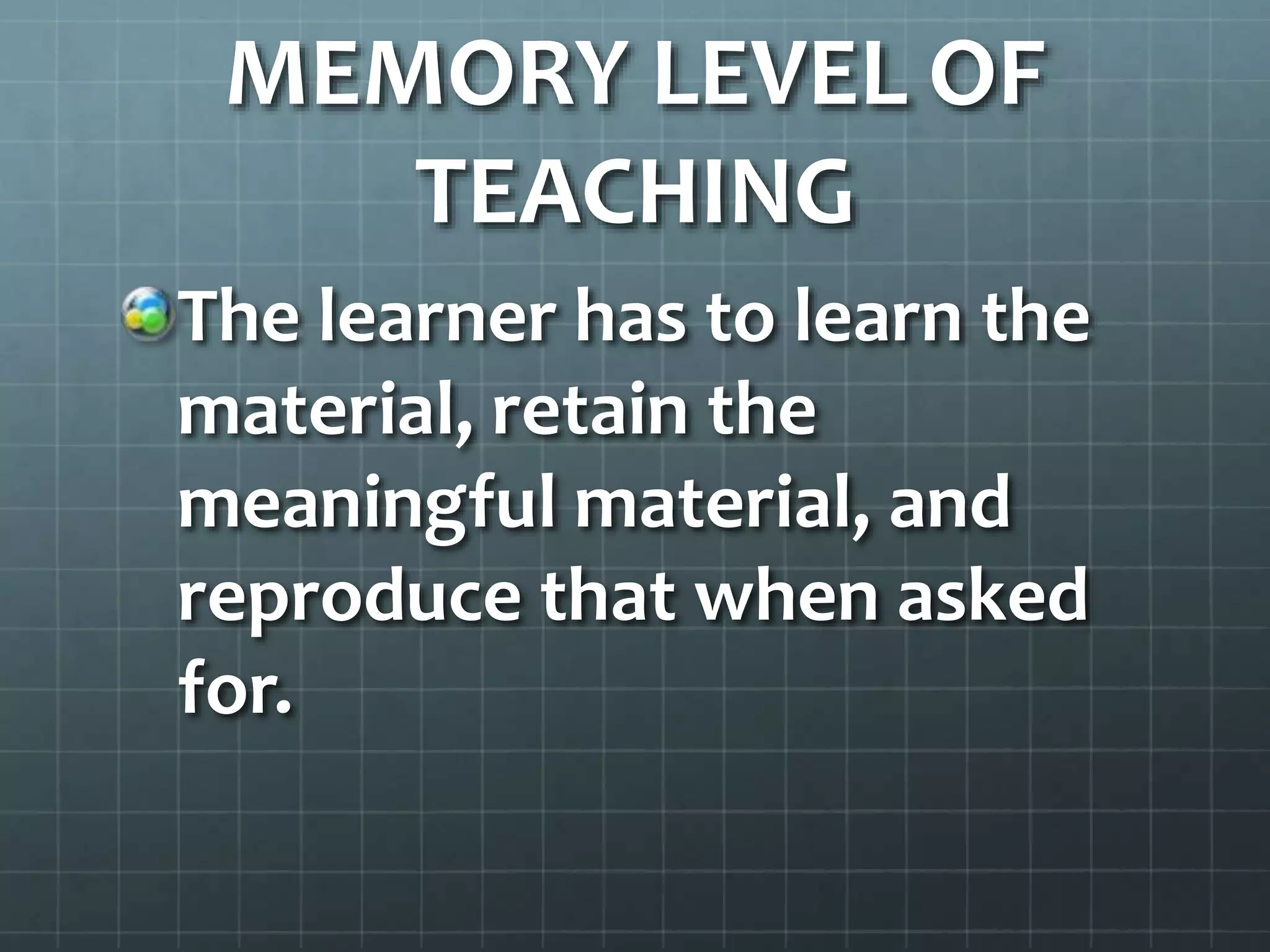 LEVELS OF TEACHING | PPTX