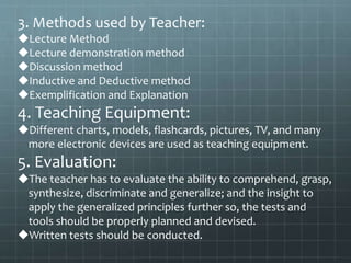 LEVELS OF TEACHING | PPTX