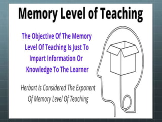 LEVELS OF TEACHING | PPTX