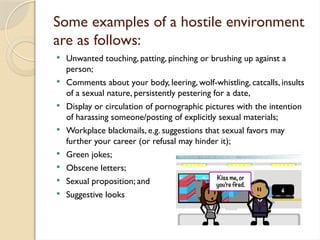 Sexual Harassments presentation in workplace | PPTX