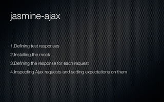 Testing JS with Jasmine | PPT