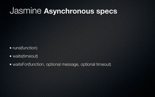 Testing JS with Jasmine | KEY