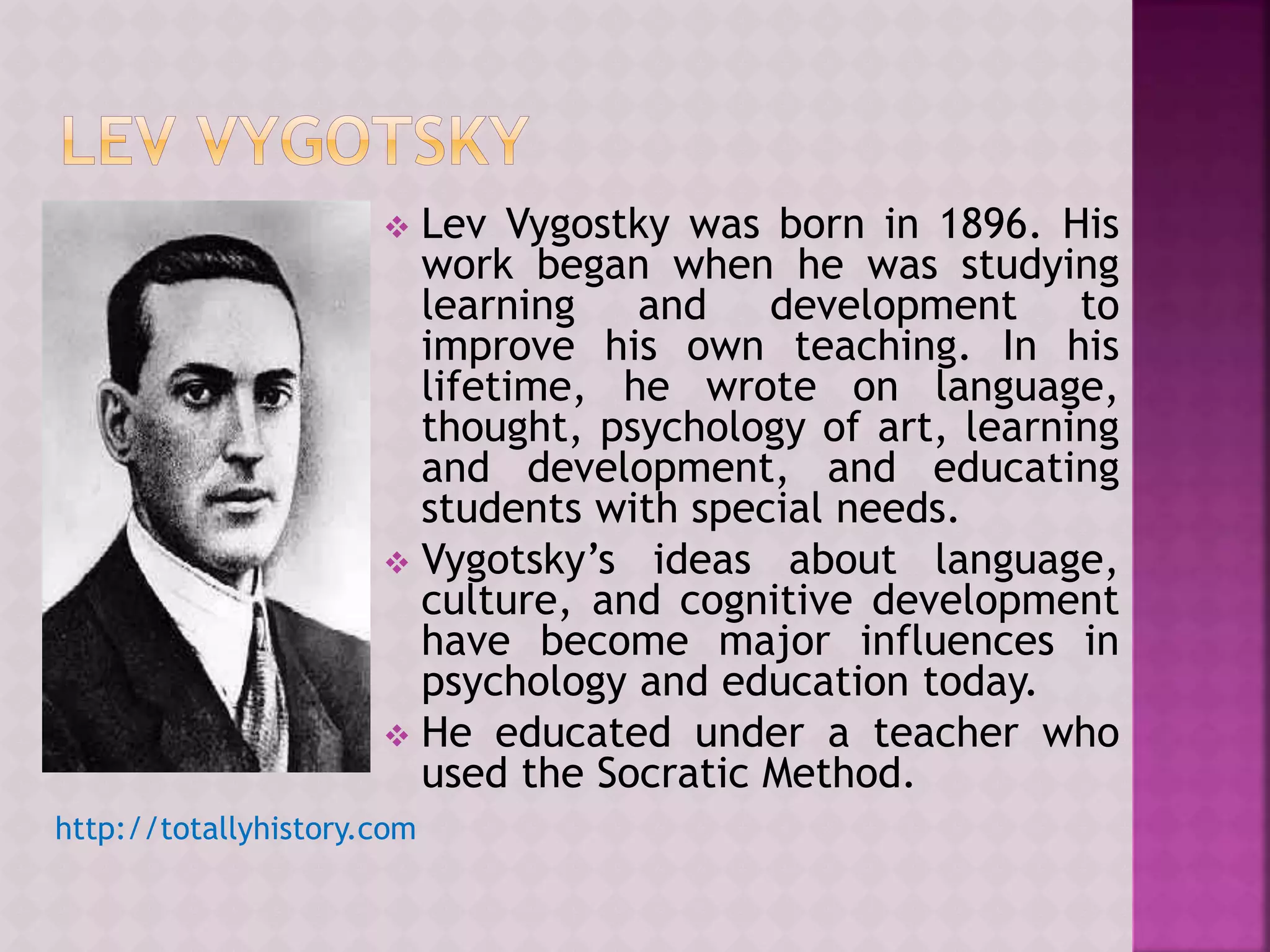 Vygotsky's Socio-Cultural Therory | PPTX