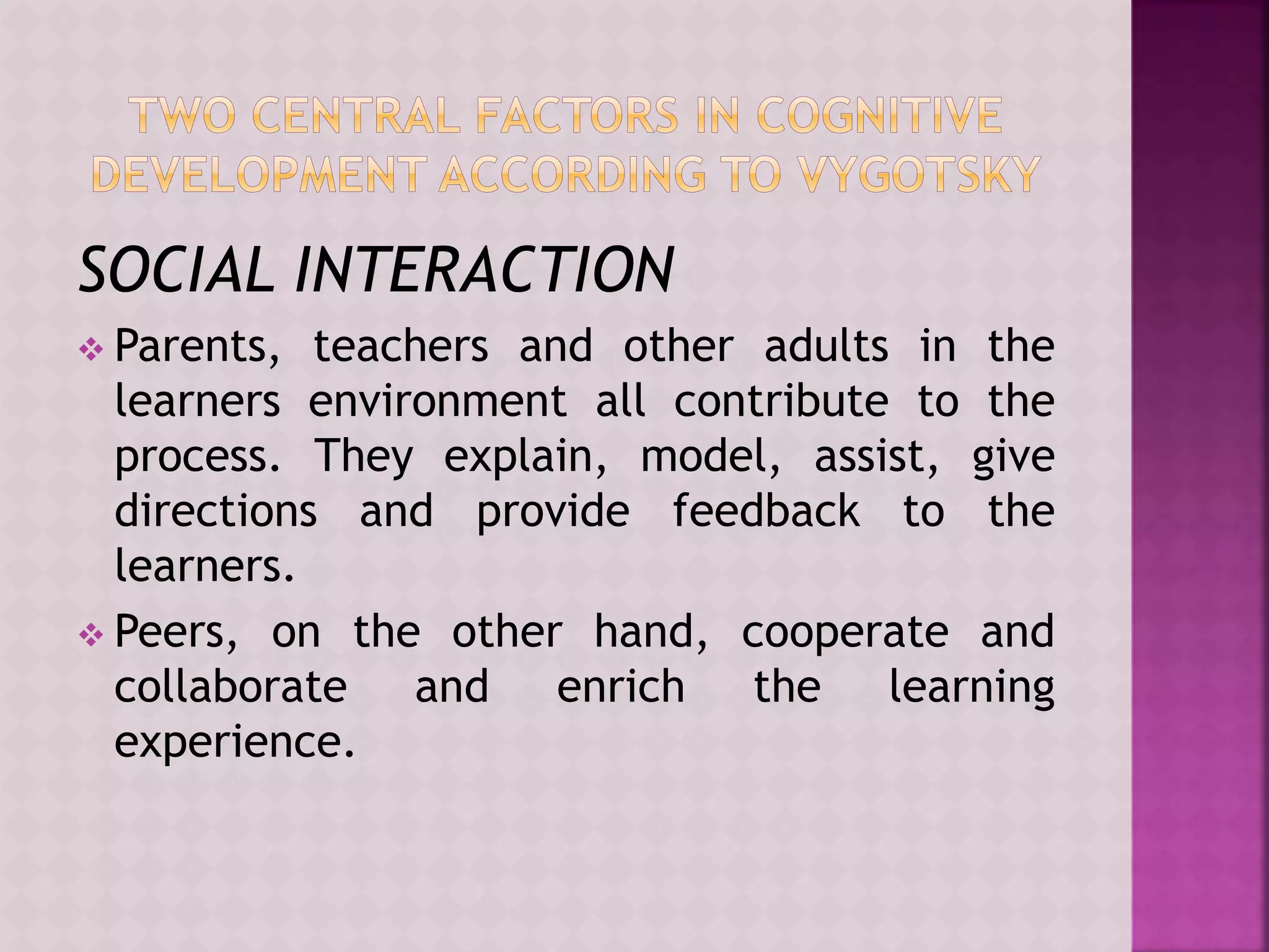 Vygotsky's Socio-Cultural Therory | PPTX