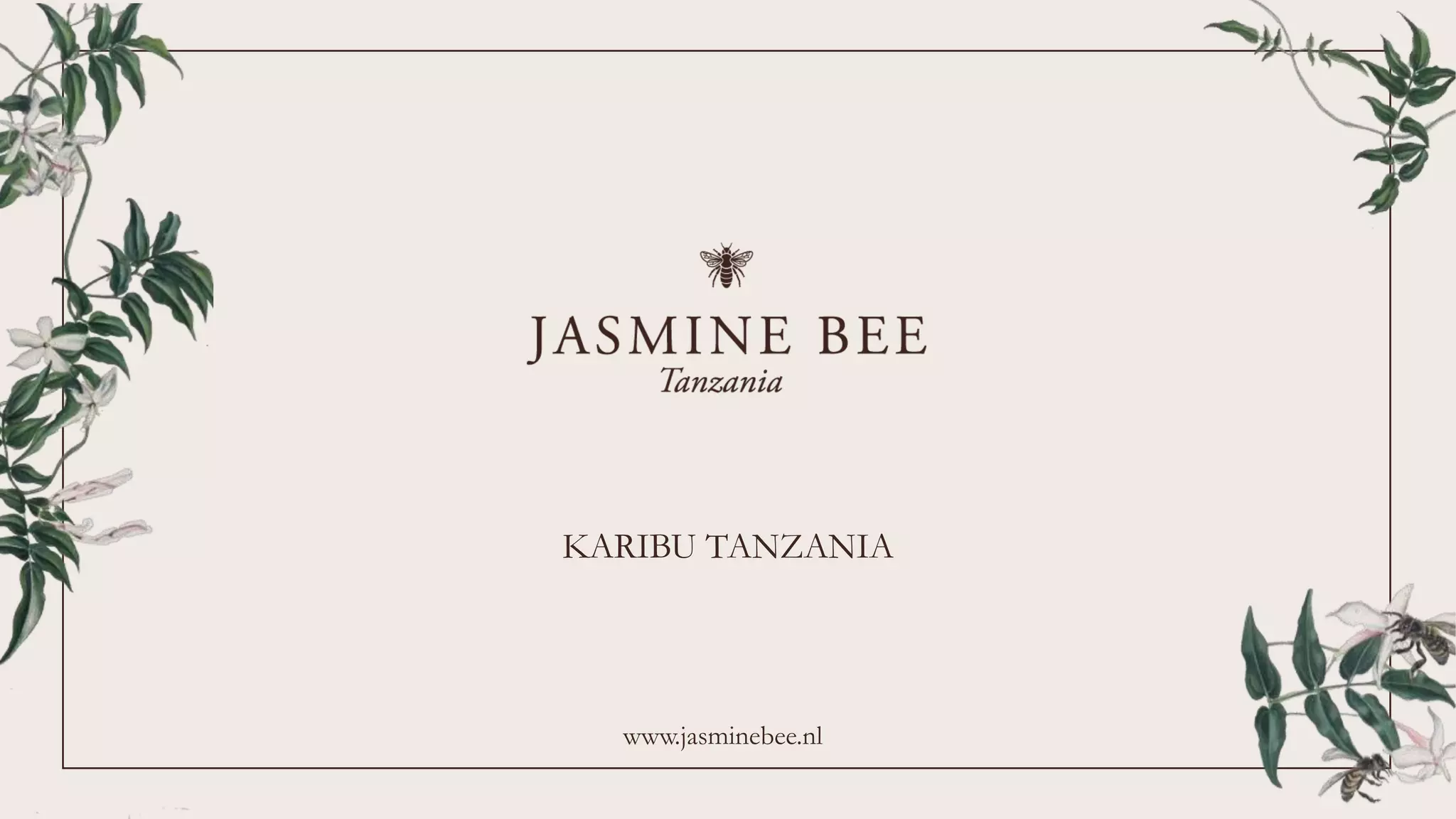 Jasmine bee bio boshoning uit tanzania | PPT
