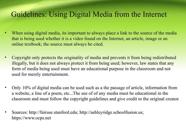 Guidelines for Legally Using Multimedia | PPT