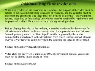 Guidelines for Legally Using Multimedia | PPT