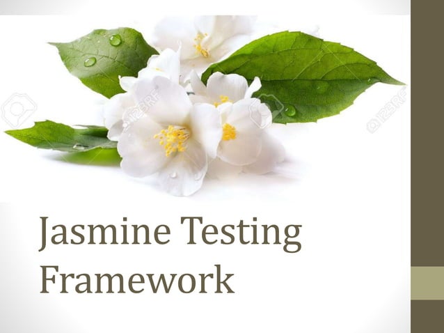 Jasmine framework | PPT