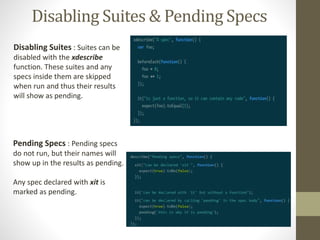 Jasmine Framework Pptx