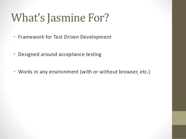 Jasmine Framework