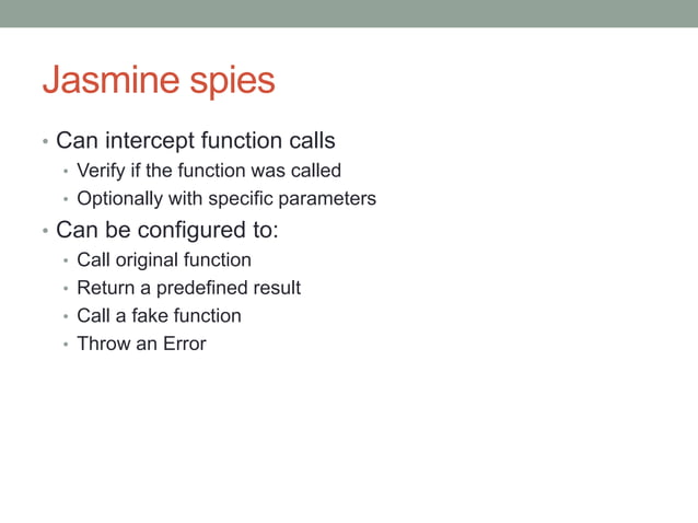 Unit testing JavaScript: Jasmine & karma intro | PPT Unit testing JavaScript: Jasmine & karma intro | PPT