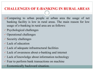 opportunities and risk of e-banking | PPTX