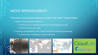 Virtual Time Machine for Large-Scale Reproducible Distributed Emulation | PDF | Computer ...