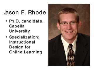 Jason Rhode Dissertation Overview | PPT