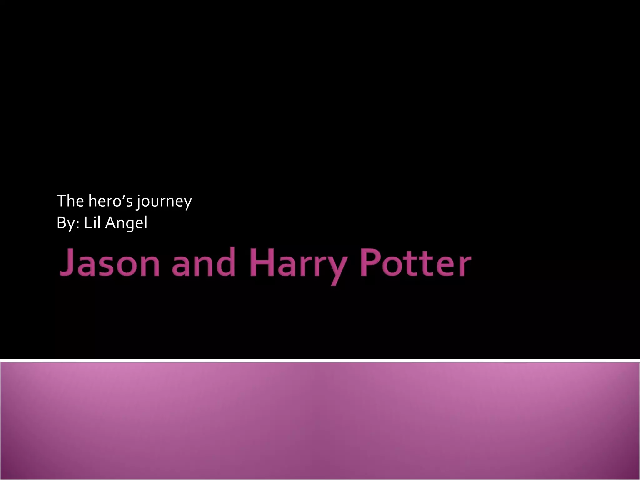 Jason & Harry Potter | PPT | Fantasy | Genres