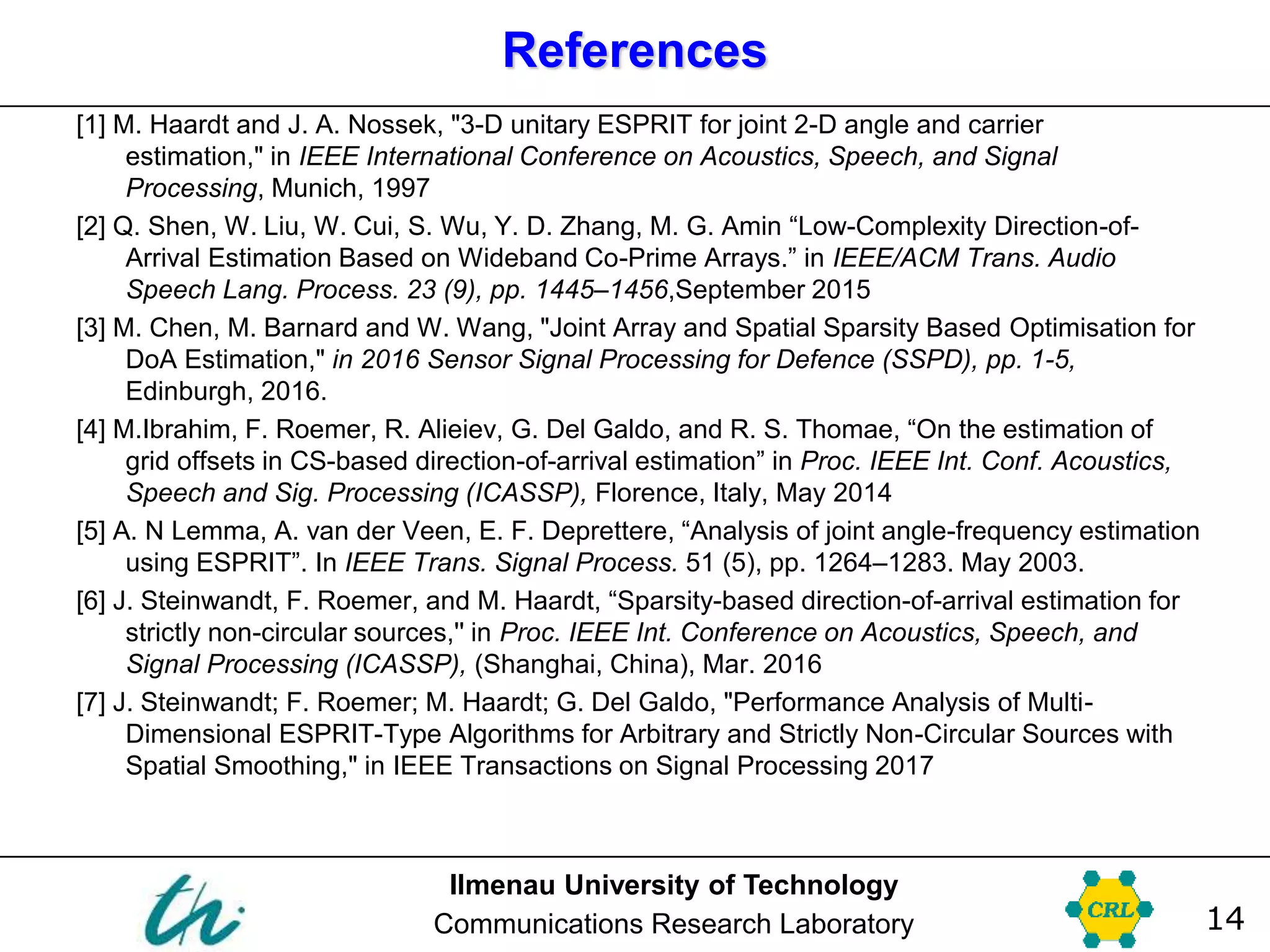 Joint Doa And Offset Frequency Estimator Ppt