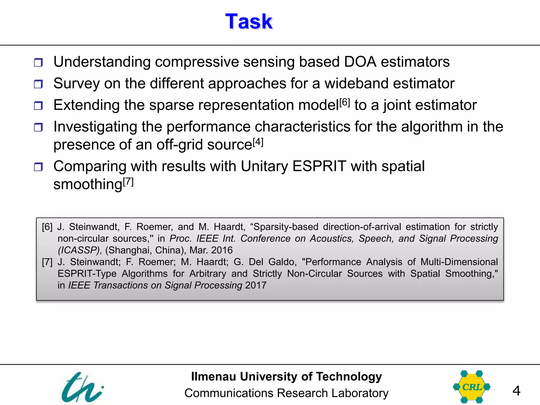 Joint Doa And Offset Frequency Estimator Ppt