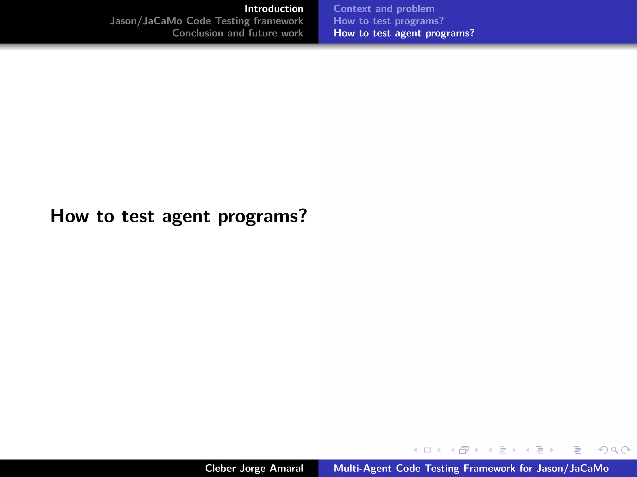Jason code testing framework | PDF