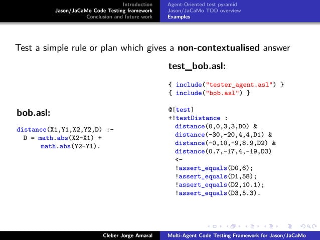 Jason Code Testing Framework Ppt