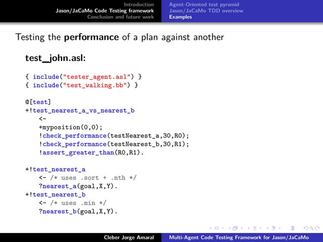 Jason code testing framework | PPT