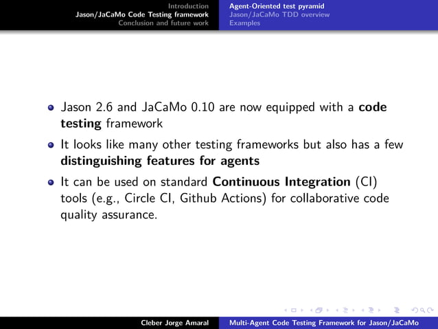 Jason Code Testing Framework Ppt 1575