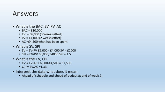 Jason douglas earned value 1 0 | PPTX