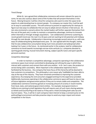 Collaborative Commerce - Trend Assessment Report | PDF