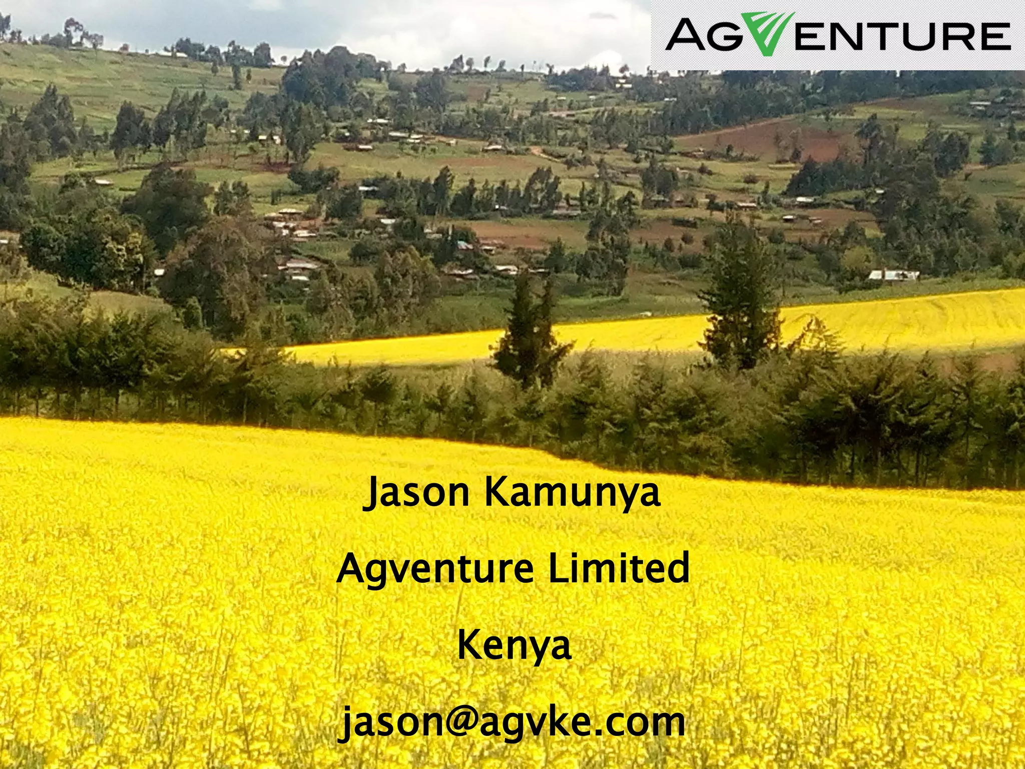 Jason kamunya agventure ltd conservation agriculture | PDF