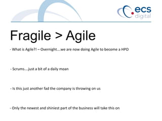 My journey from Fragile, to Agile and now DevOps | PPTX