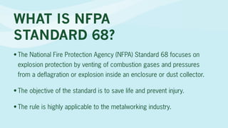 An Introduction to NFPA Standard 68 for Metalworking facilities | PDF | Indoor Environmental ...