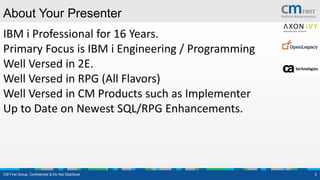 Jason Olson - IBM i DB2 Modernization to SQL | PDF | Databases | Computer Software and Applications
