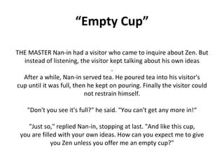 Emptying the Cup : Remake Media Talk | PPT