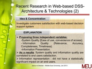 Web-based Decision Support System | PPTX