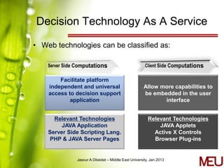 Web-based Decision Support System | PPTX