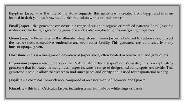Jasper gemstone – a wonder of nature | PPT