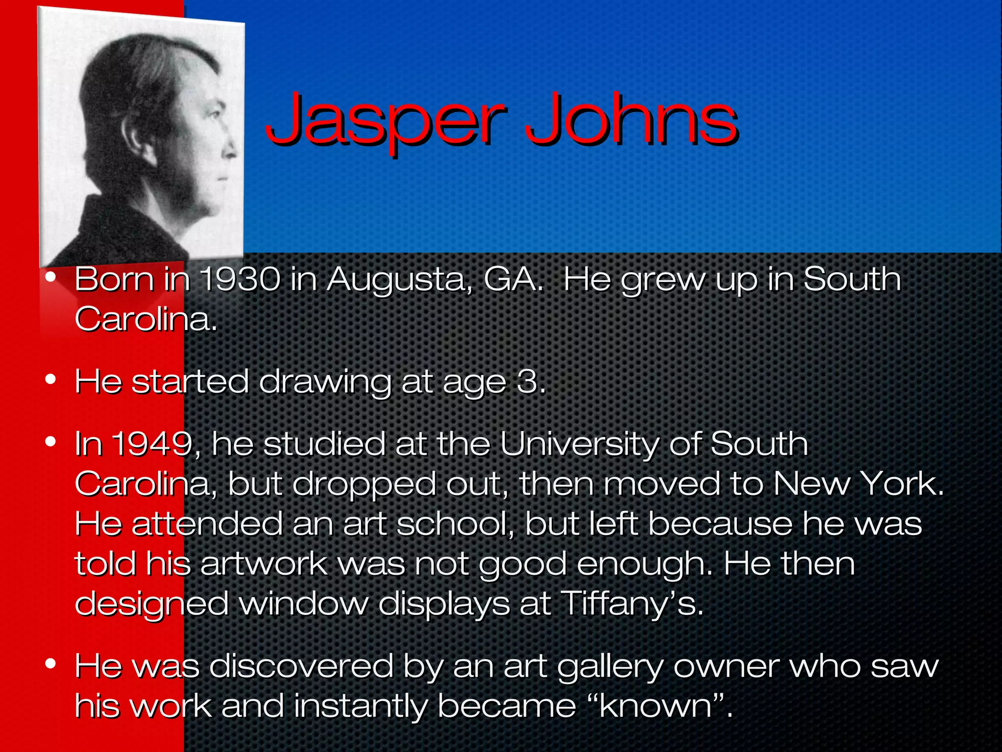 Jasper johns pop art | PPT