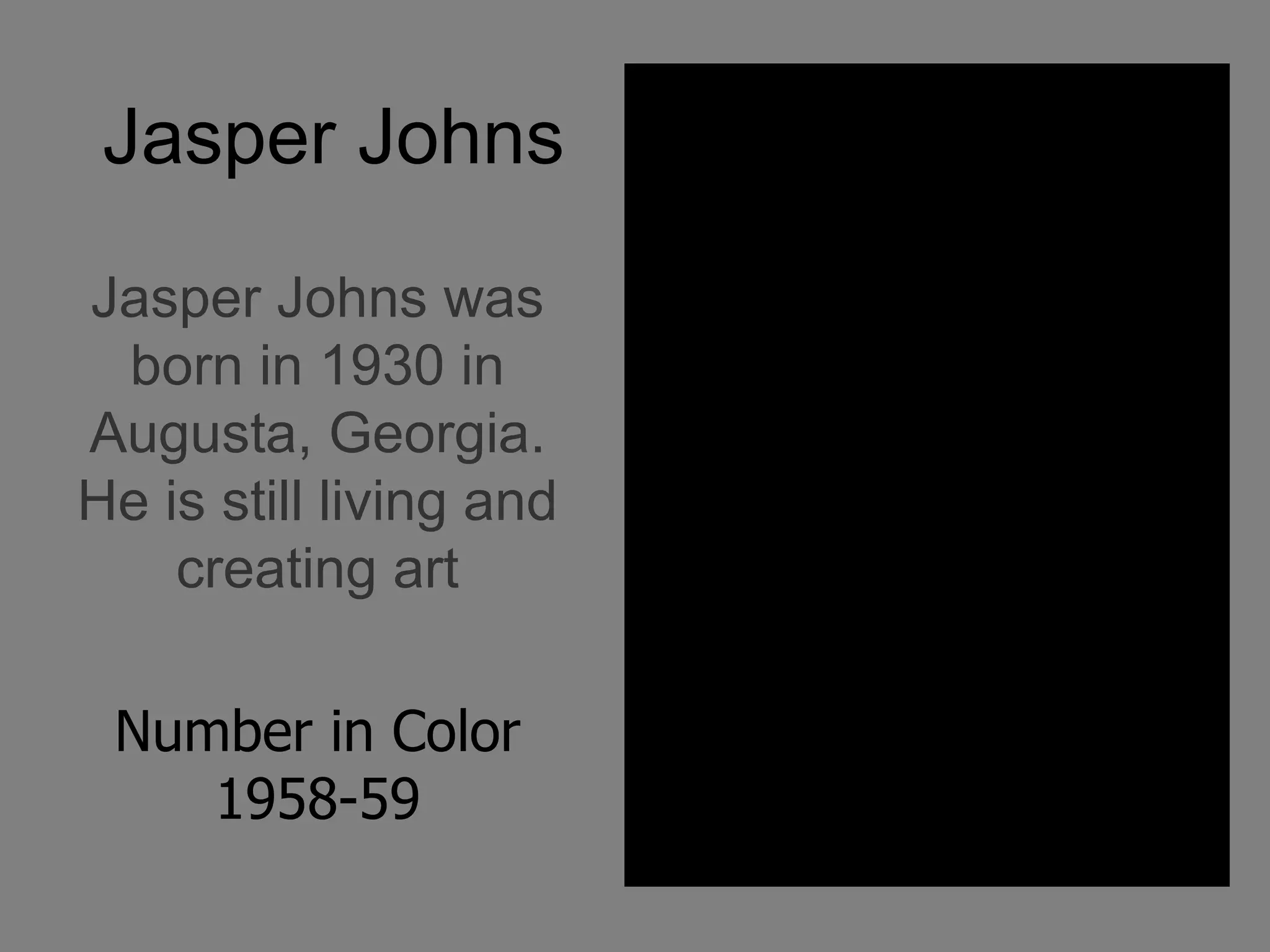 Jasper johns's | PPT