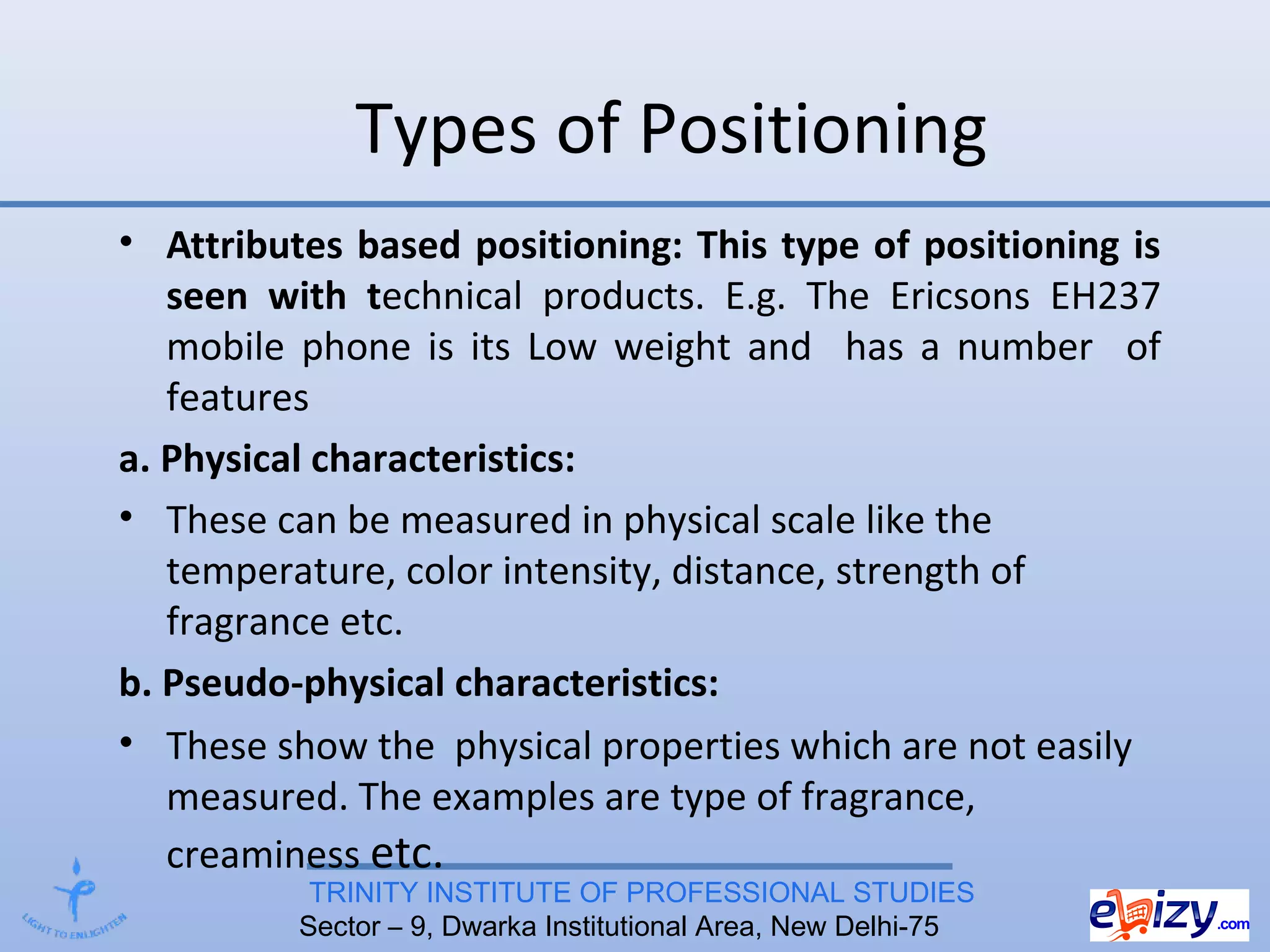 Positioning in Marketing | PPT