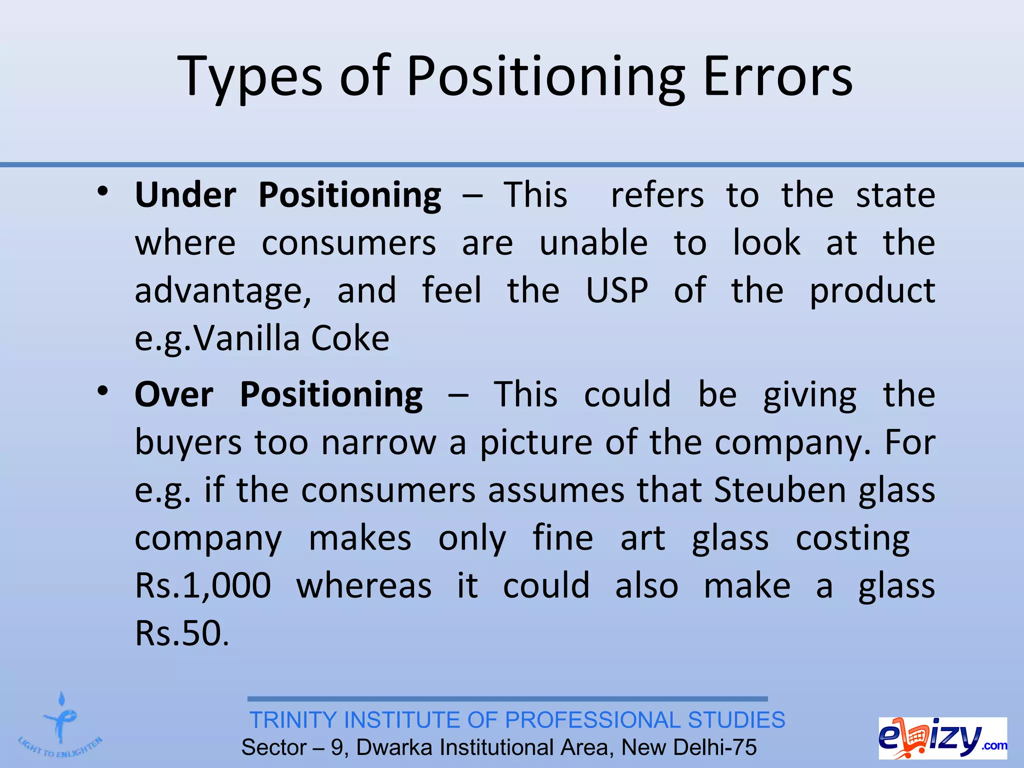 Positioning in Marketing | PPT