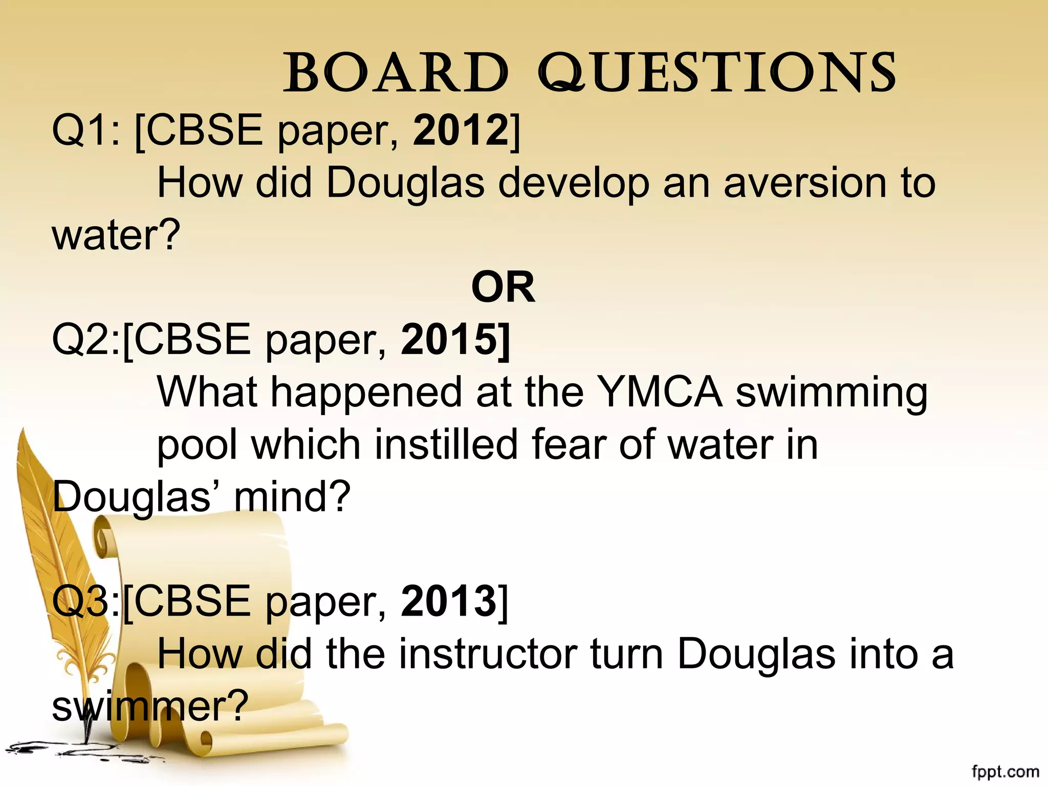 Chapter DEEP WATER CLASS 12 CBSE | PPT