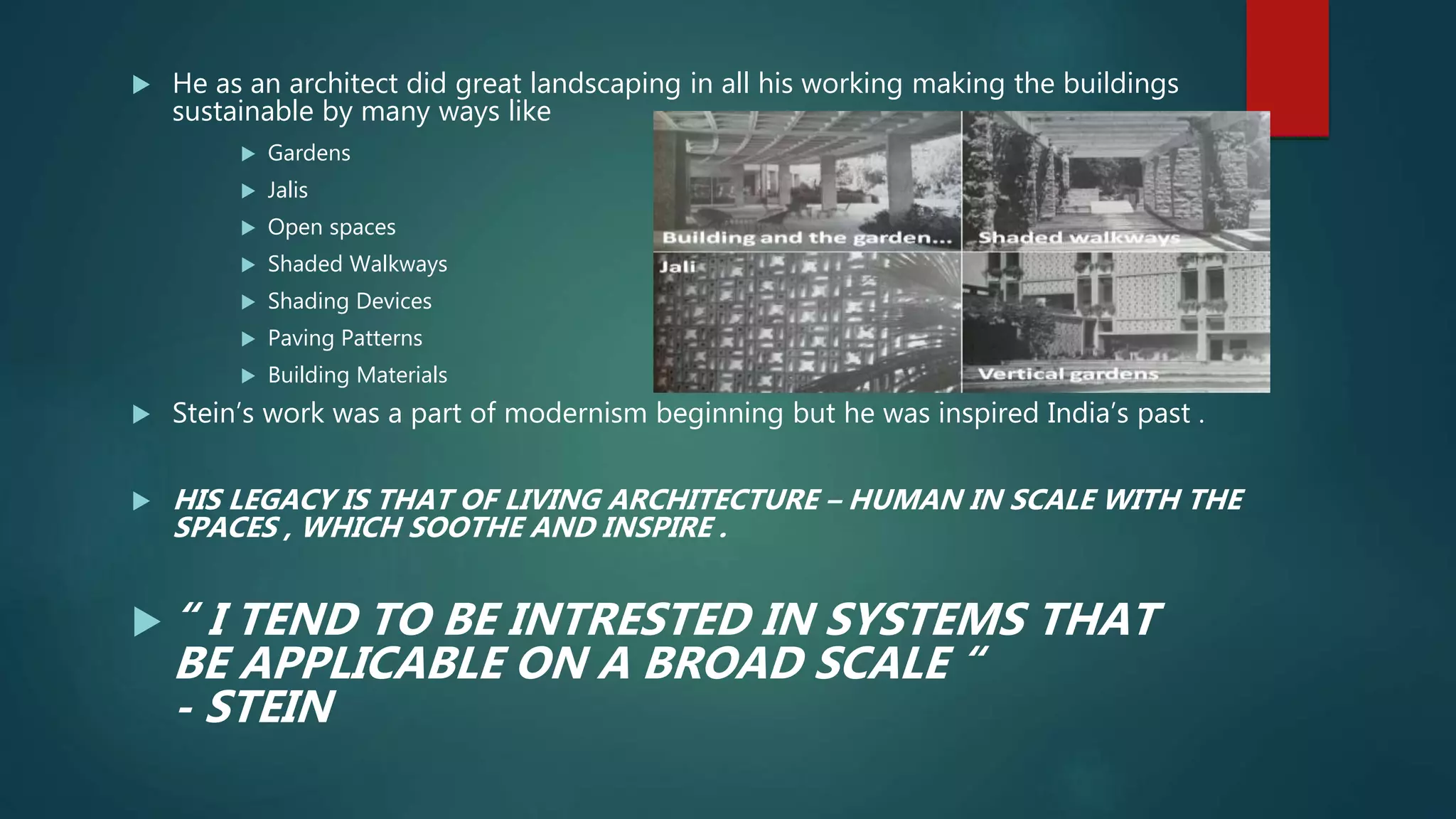 J.A STEIN DESIGN PHILOSOPHY | PPTX