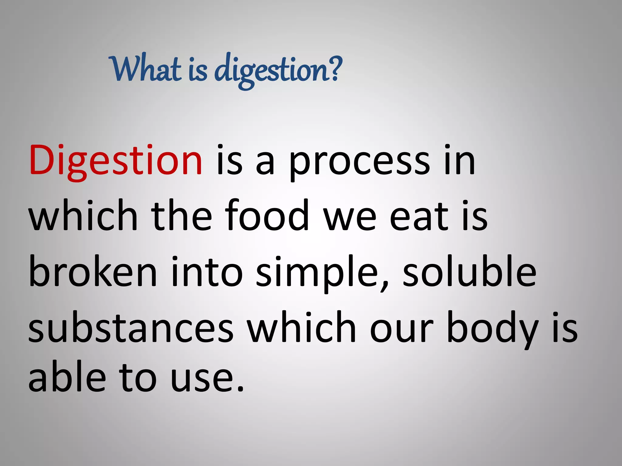 Digestion EVS presentation | PPTX