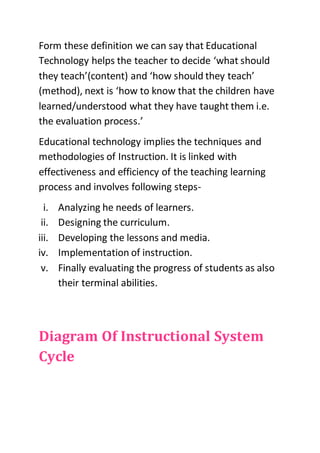 role of educational technology in CCE | PDF