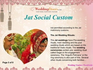 Jat social custom | PPT | Wedding | Personal Celebrations & Life Events