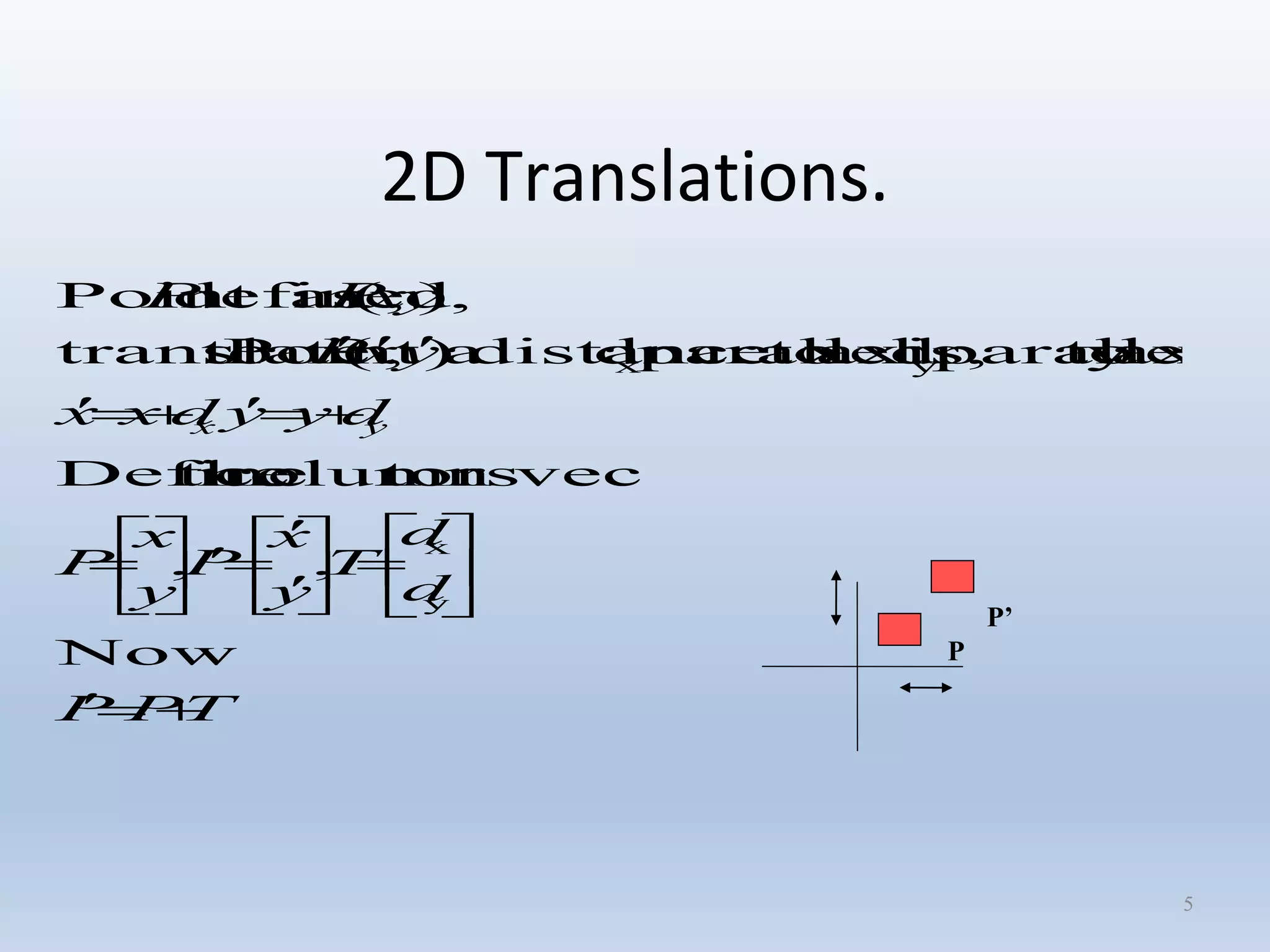 Transformations in Computer Graphics | PPT