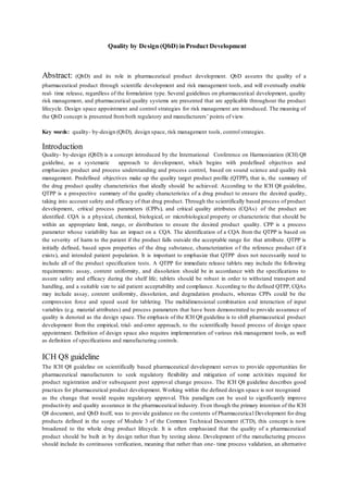 Jatin article qbd | PDF