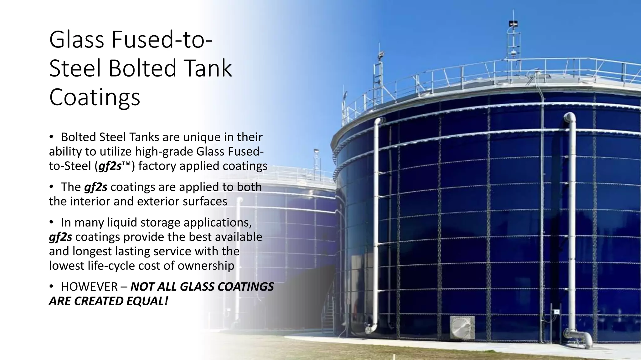Glass Fused-to-Steel Bolted Tank Coating Quality | PPTX