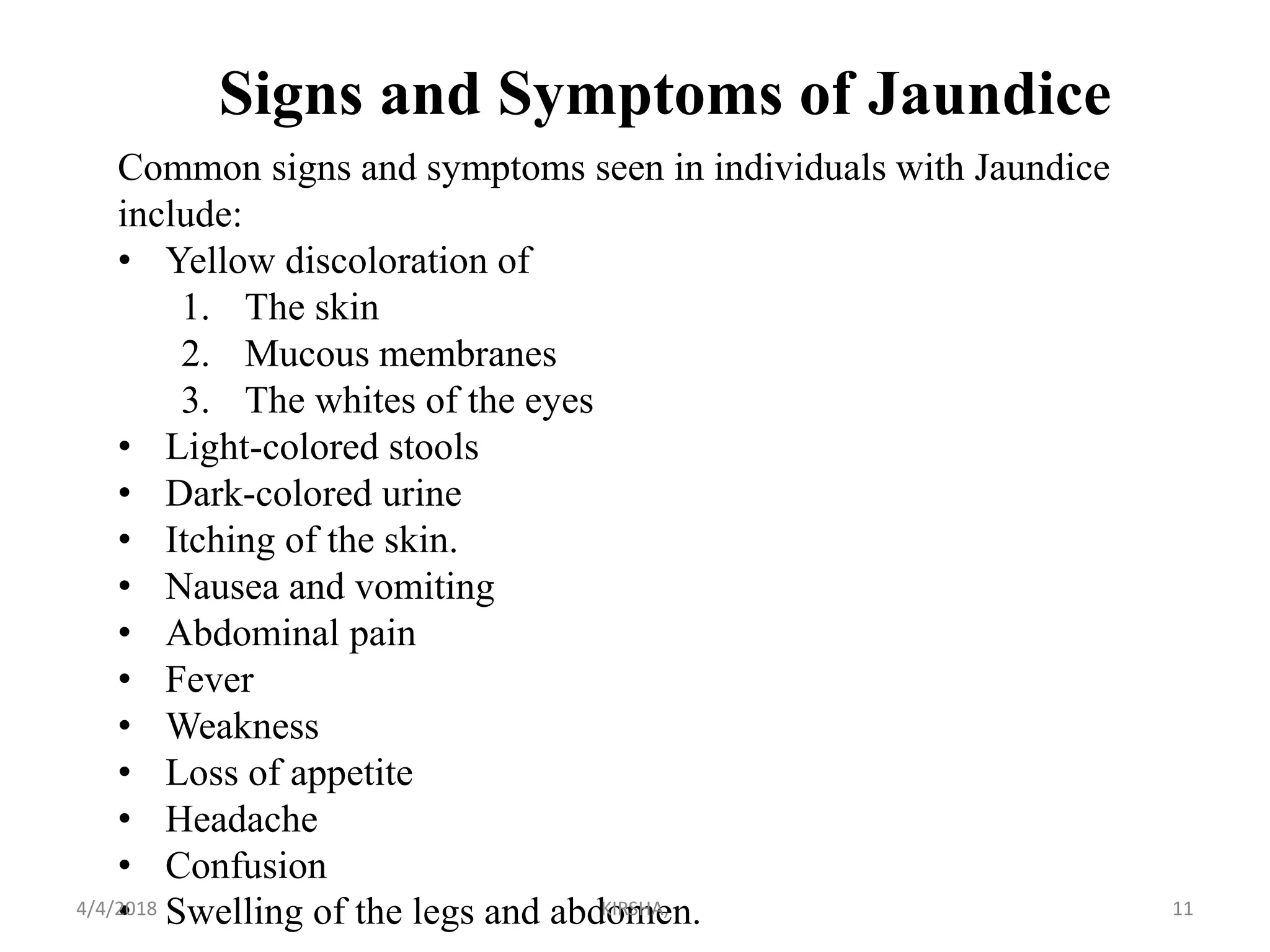 Jaundice | PPTX